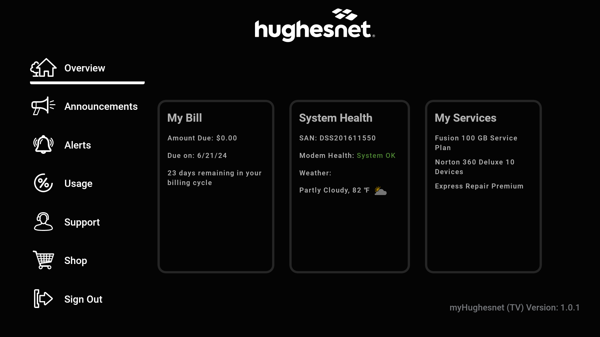 How do I download the myHughesnet (TV) App for my Android TV?